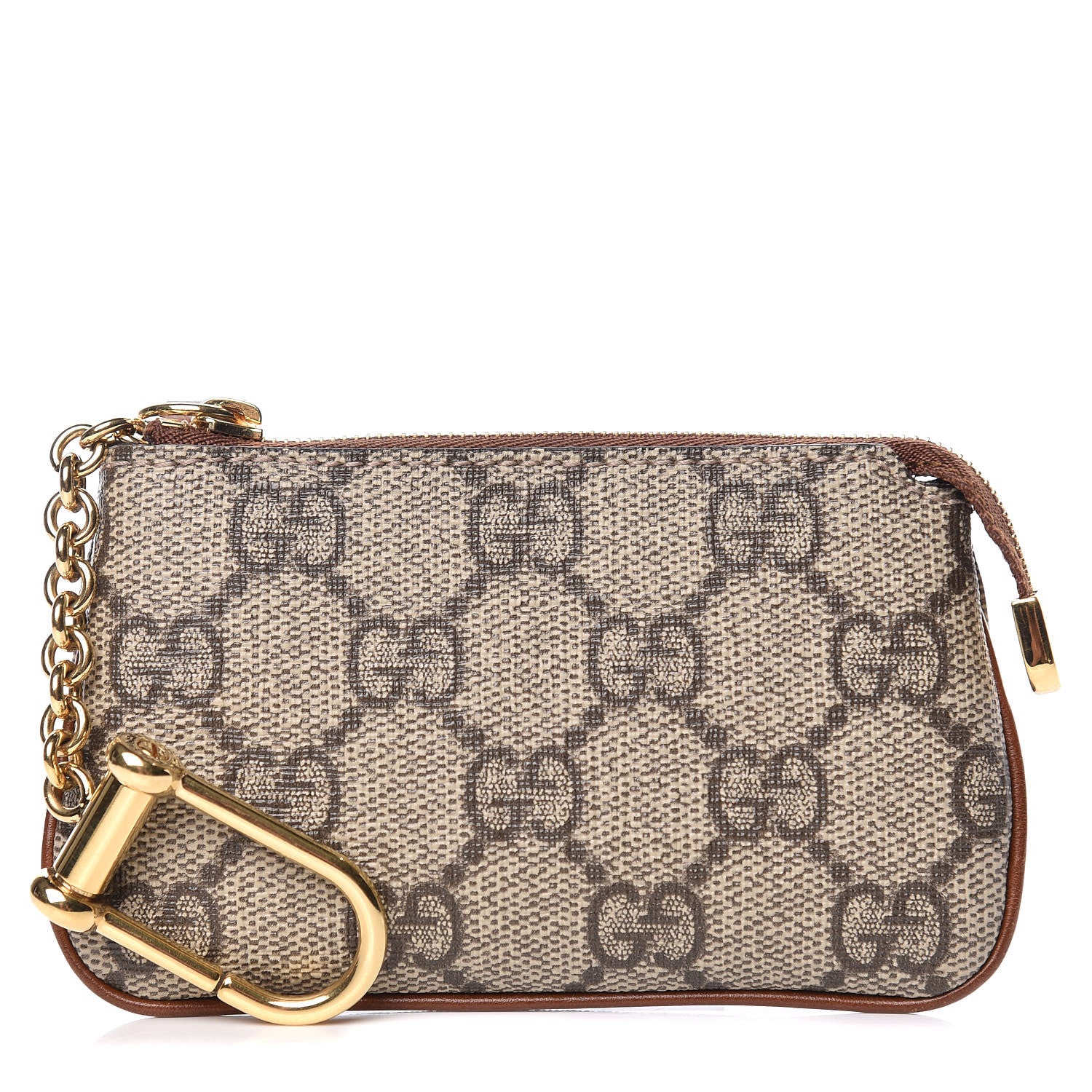 Gucci GG Supreme Monogram Key Case Brown 425289 – FASHIONPHILE