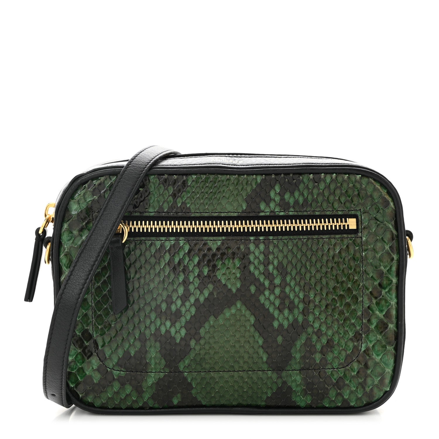 Mulberry Snakeskin Calfskin Camera Bag Green Black 1749585 – FASHIONPHILE