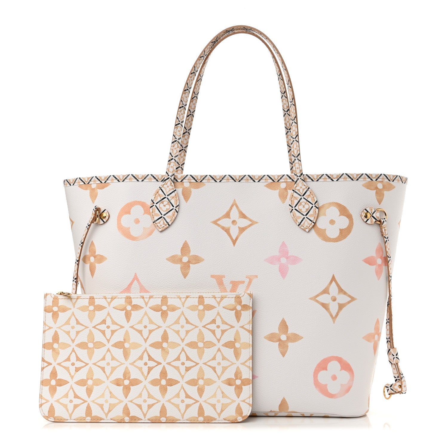 Louis Vuitton Monogram Giant By The Pool 2.0 Neverfull MM Beige 1290101 ...
