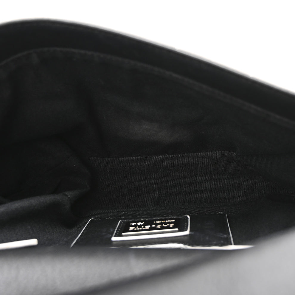 Fendi Vitello Dolce Elite Monster Eyes Bi-Color Baguette Black Yellow ...