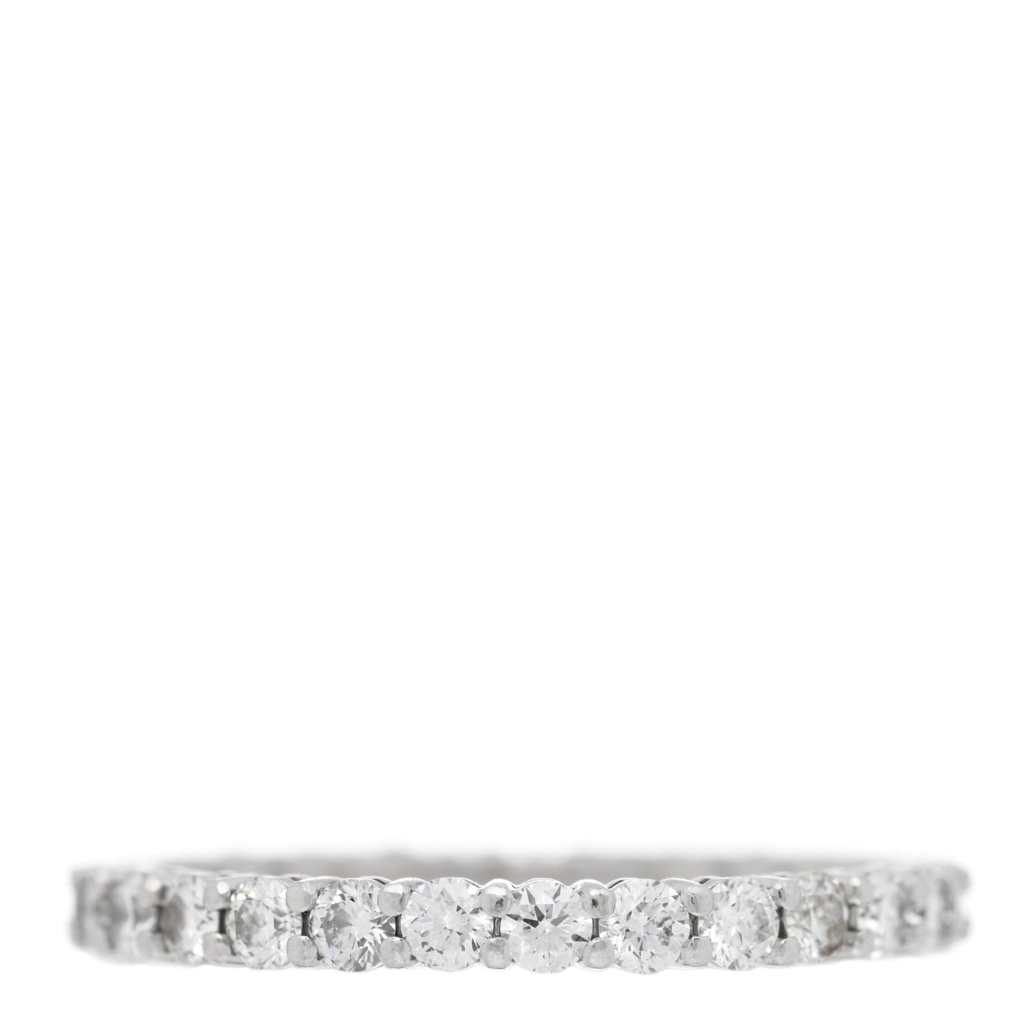 Tiffany Platinum Diamond 2.2mm Full Circle Forever Band Ring 50 5.5 ...