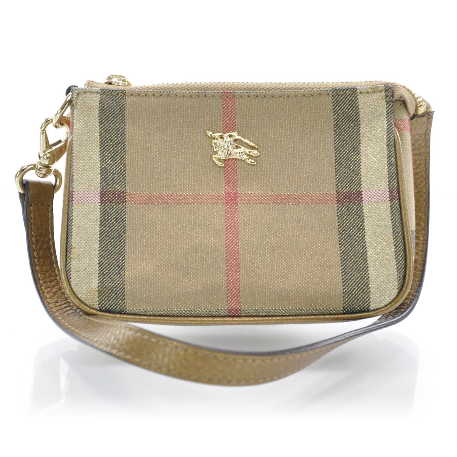 Burberry Shimmer Check Coin Purse Pouch 30360 – FASHIONPHILE