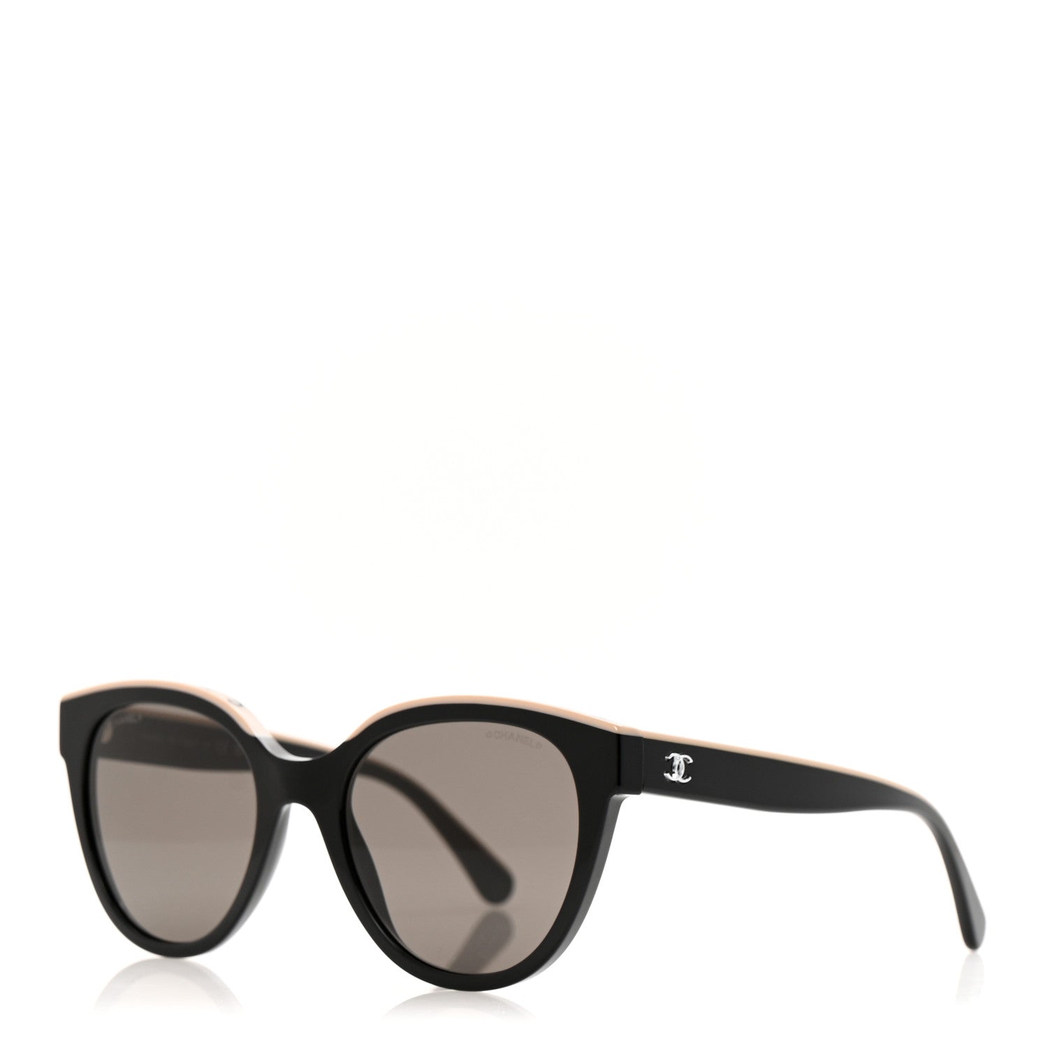 Chanel Acetate CC Butterfly Sunglasses 5414 Black Beige 1752045 ...