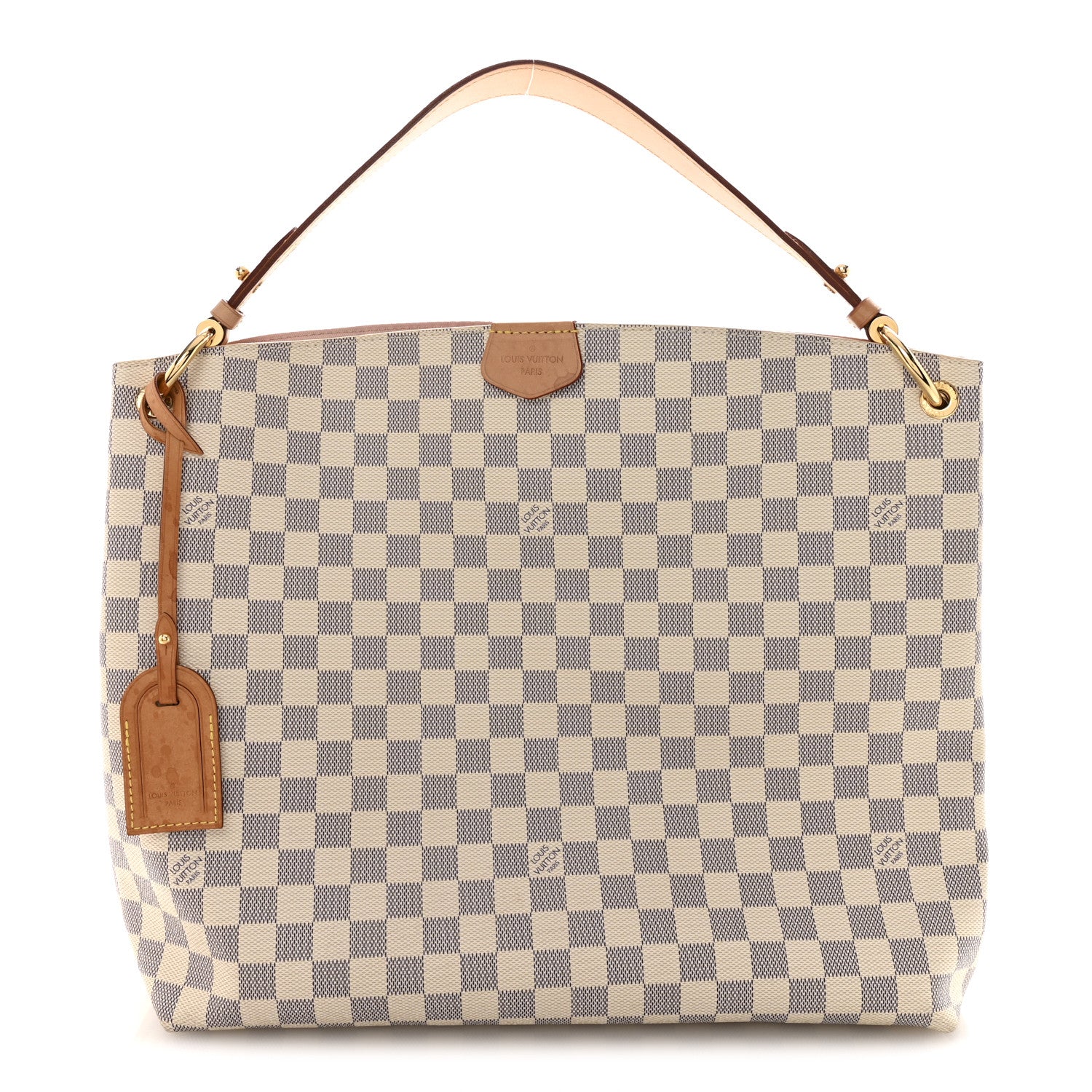 Louis Vuitton Damier Azur Graceful MM Rose Ballerine 1815344 – FASHIONPHILE