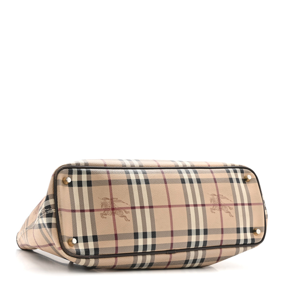 Burberry Haymarket Check Medium Regent Tote Chocolate 1809815 ...