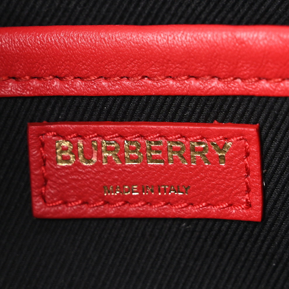 Burberry Lambskin Quilted Mini Lola Camera Bag Bright Red 1790440 ...
