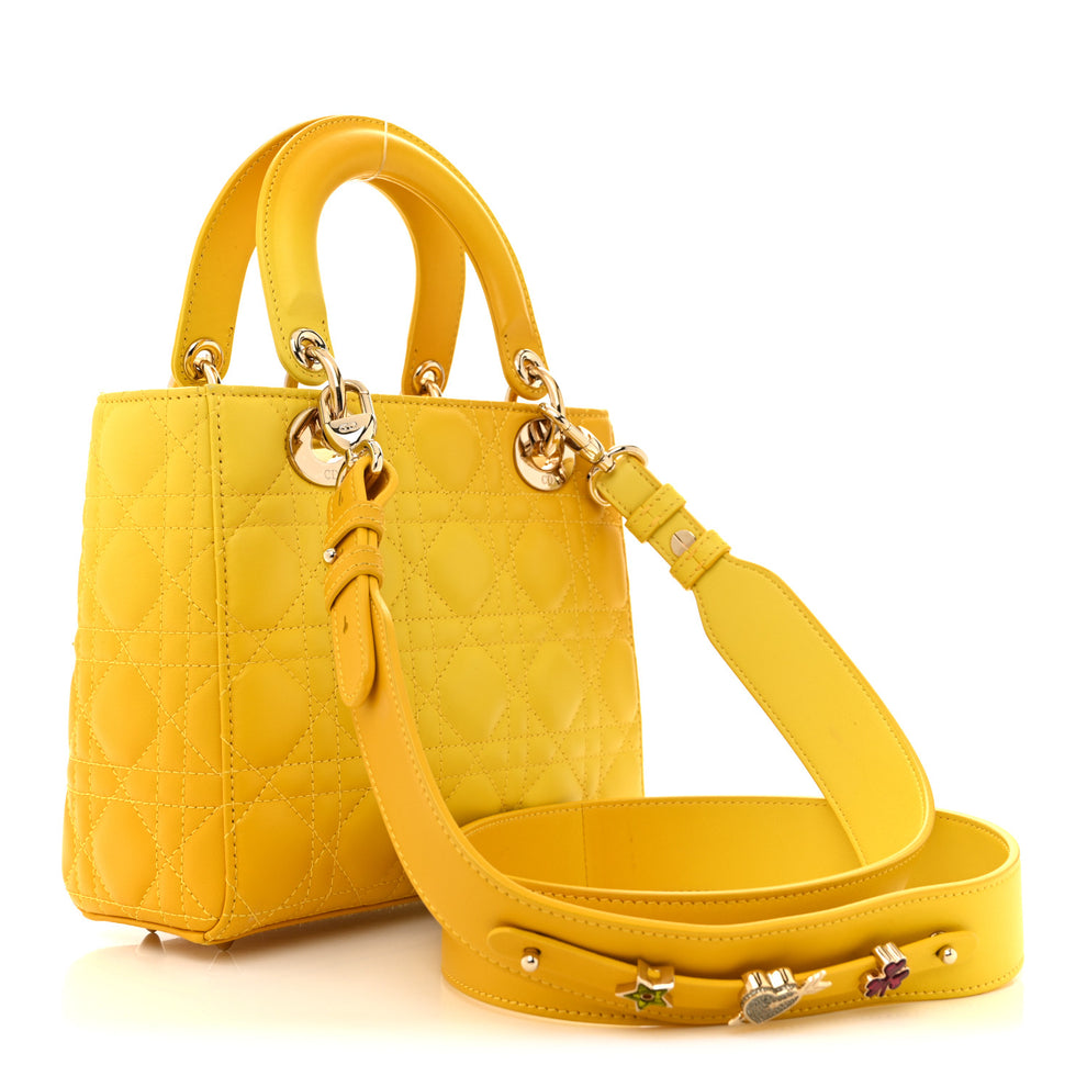 Christian Dior Lambskin Cannage Gradient Small My ABCDior Lady Dior ...