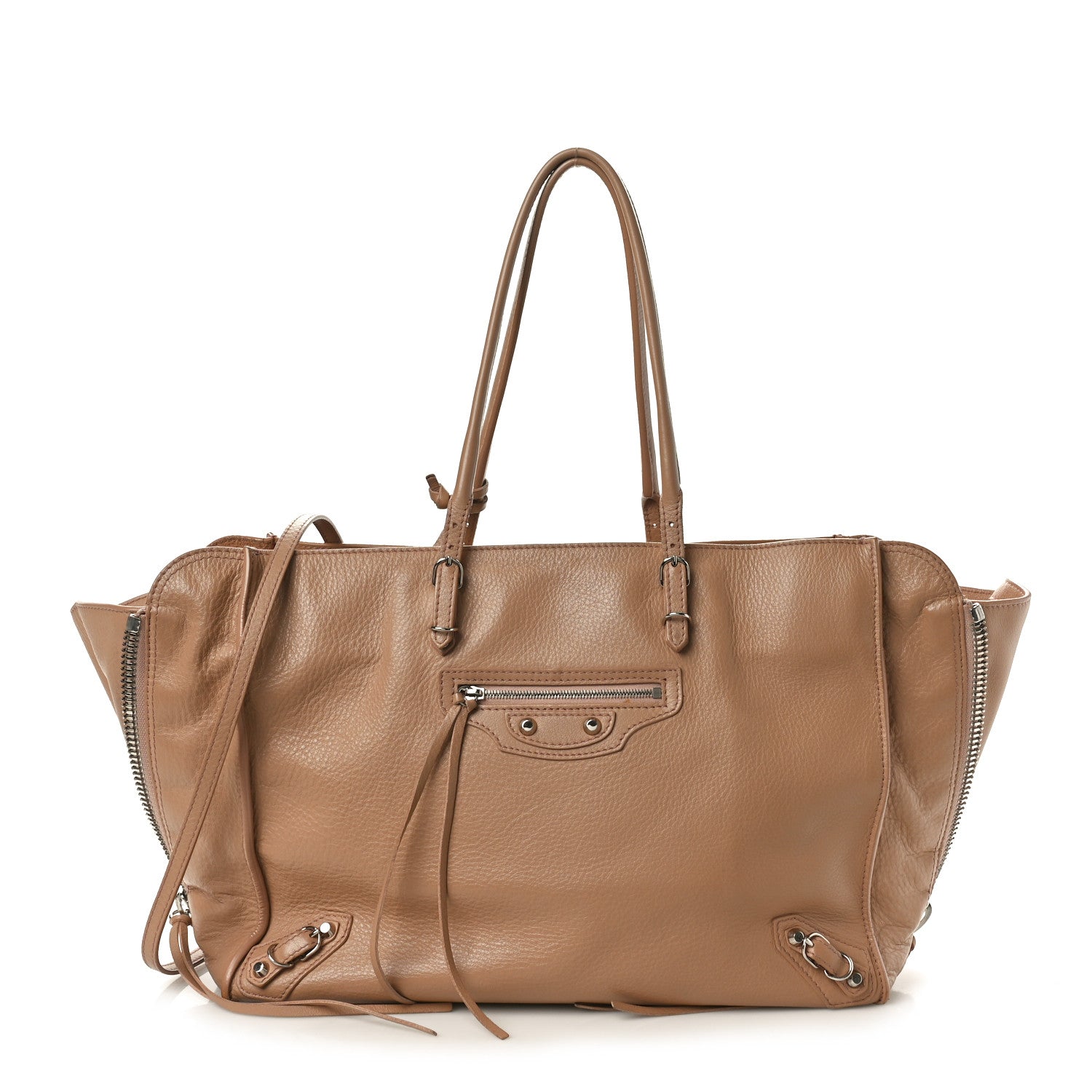 Balenciaga Veau Papier B4 Zip Around Tote Rose Des Sables 1582826 ...