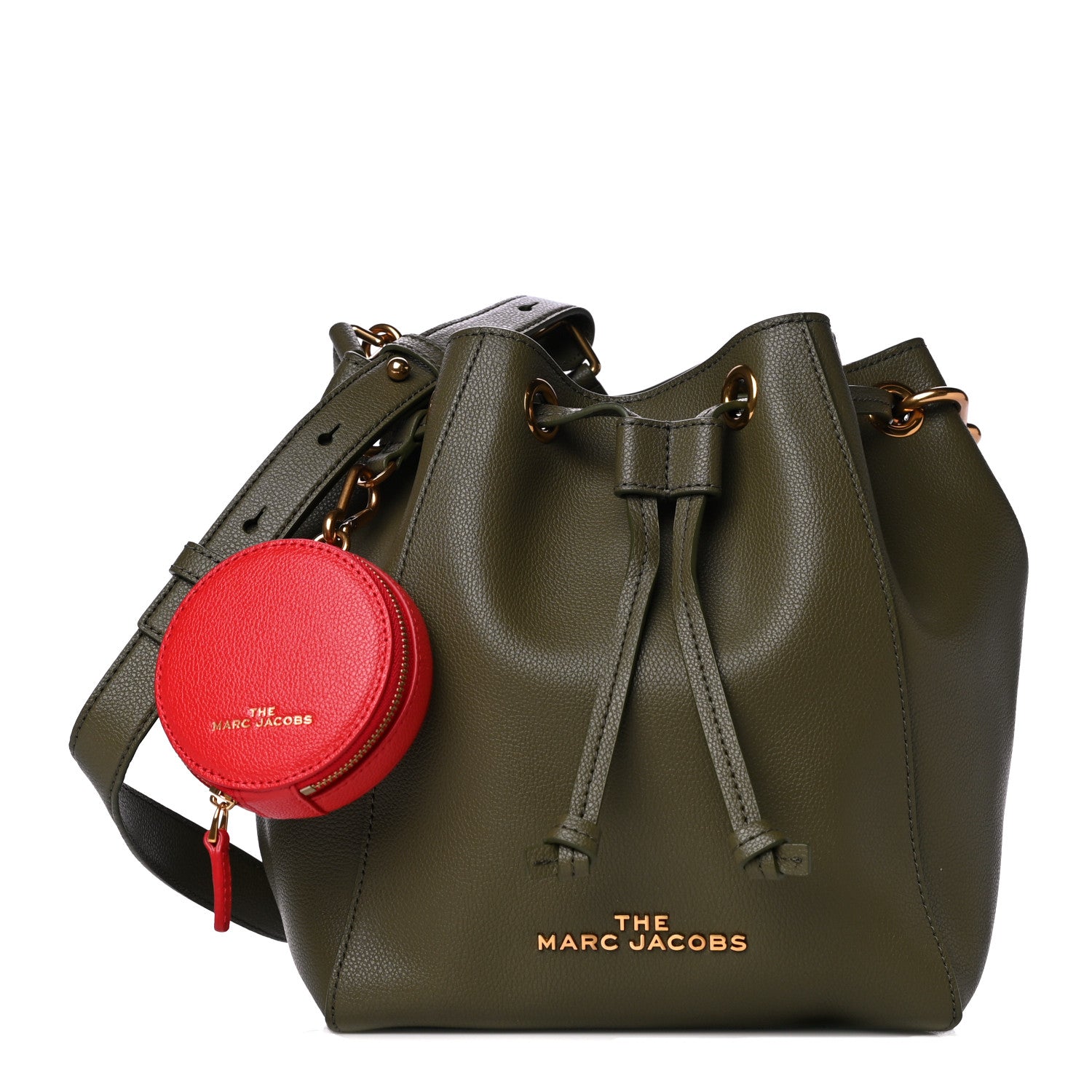 Marc Jacobs Grained Calfskin That Bucket Bag Cactus Green 854370 ...