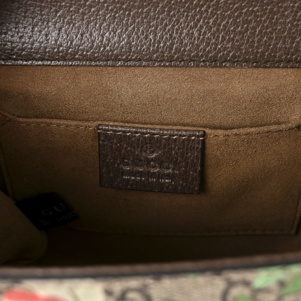 Gucci GG Supreme Monogram Tian Small Padlock Shoulder Bag Beige ...