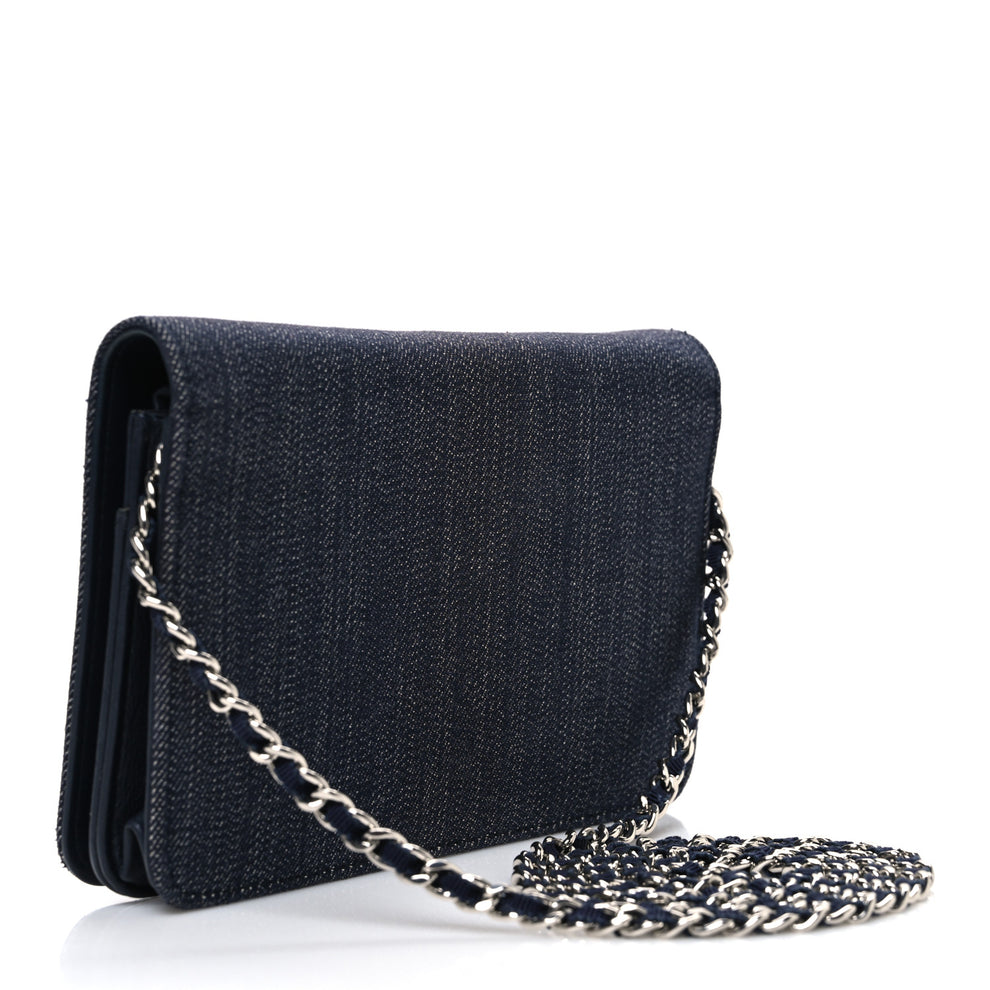 Chanel Canvas Deauville Wallet On Chain WOC Dark Blue 1792394 ...