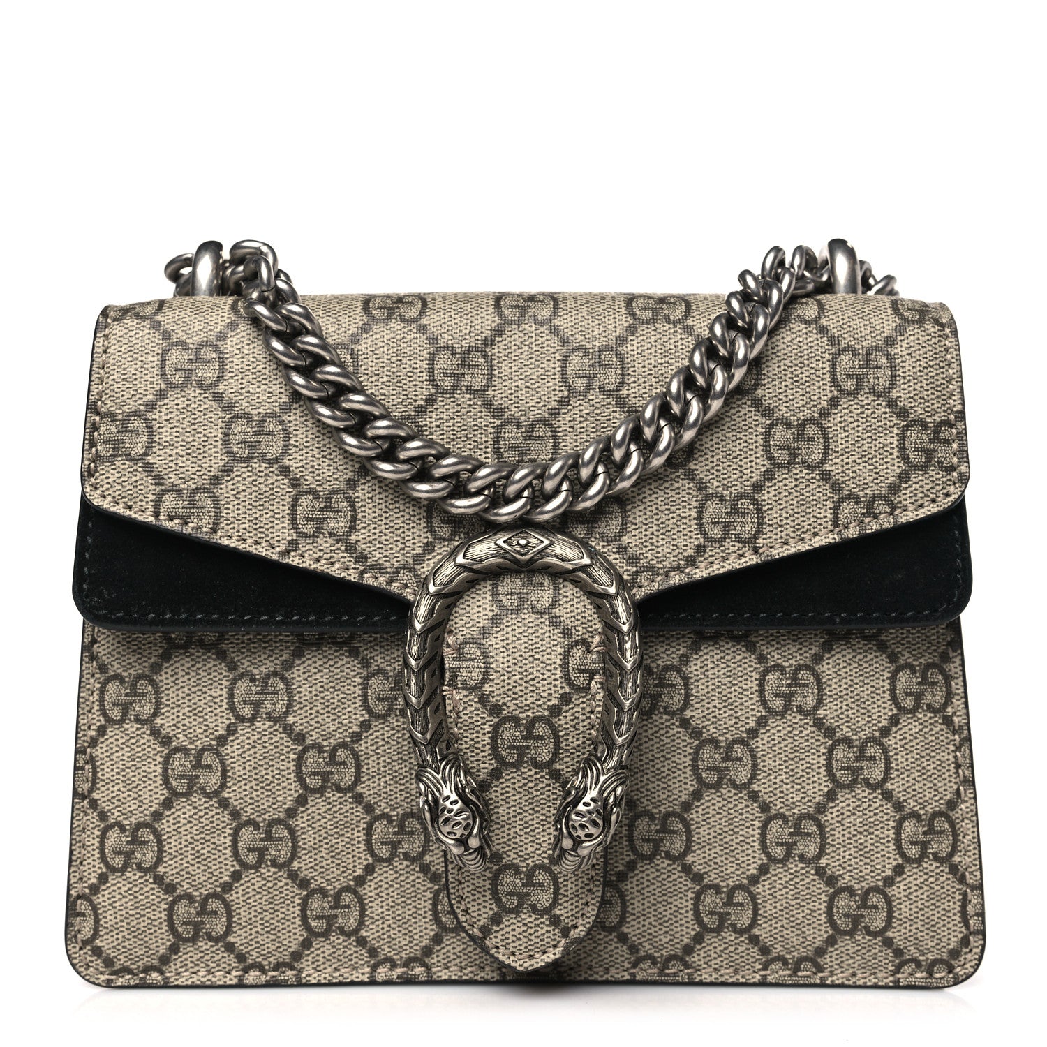 Gucci GG Supreme Monogram Mini Dionysus Shoulder Bag Black 1475052 ...