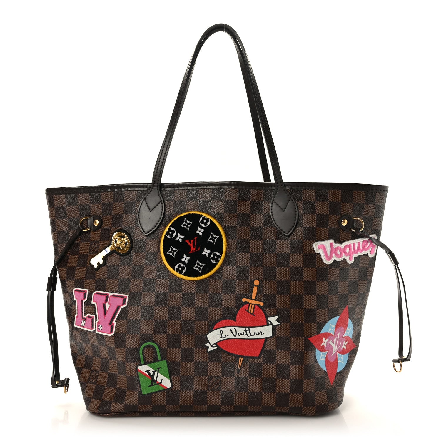 Louis Vuitton Damier Ebene Travel Stickers Neo Neverfull MM 1461976 ...