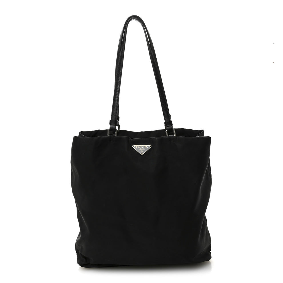 Prada Tessuto Nylon Tote Black 1798495 – FASHIONPHILE