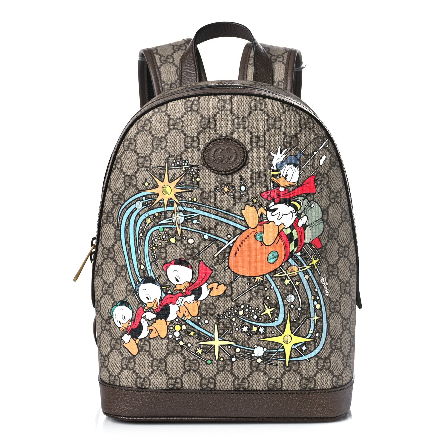 Gucci X DISNEY GG Supreme Monogram Donald Duck Small Interlocking G ...