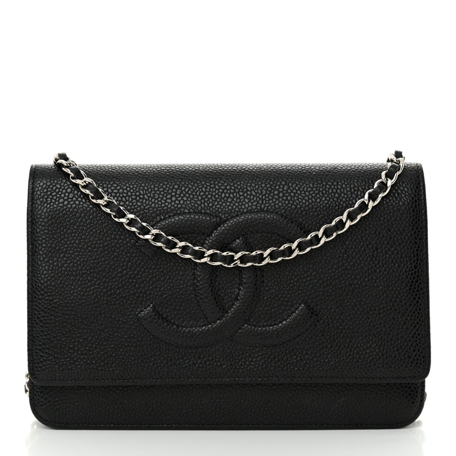 Chanel Caviar Timeless CC Wallet On Chain WOC Black 1658660 – FASHIONPHILE