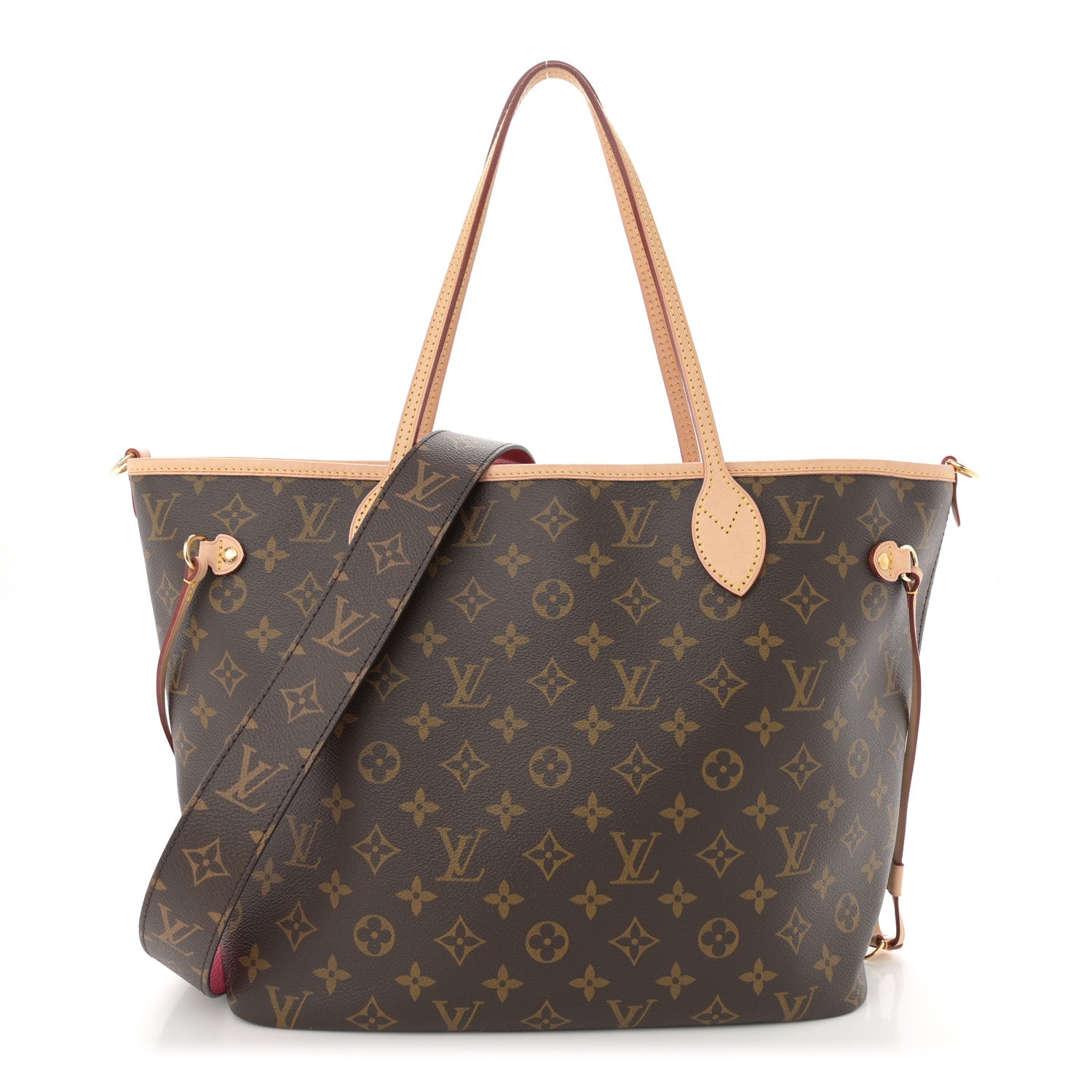 Louis Vuitton Monogram Inside Out Neverfull Bandouliere MM Rose ...