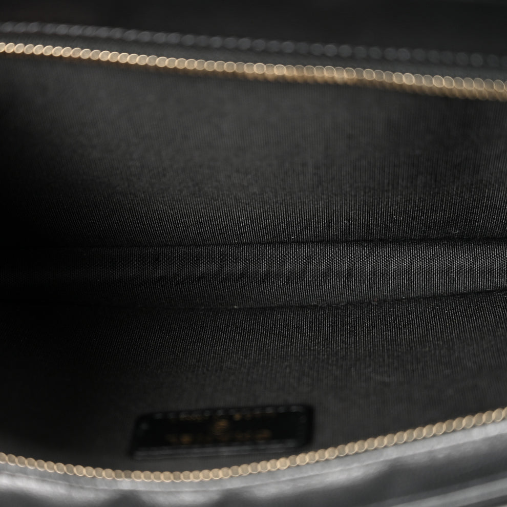 Chanel Lambskin Quilted Front Pocket Clutch With Chain Black 1785857 ...