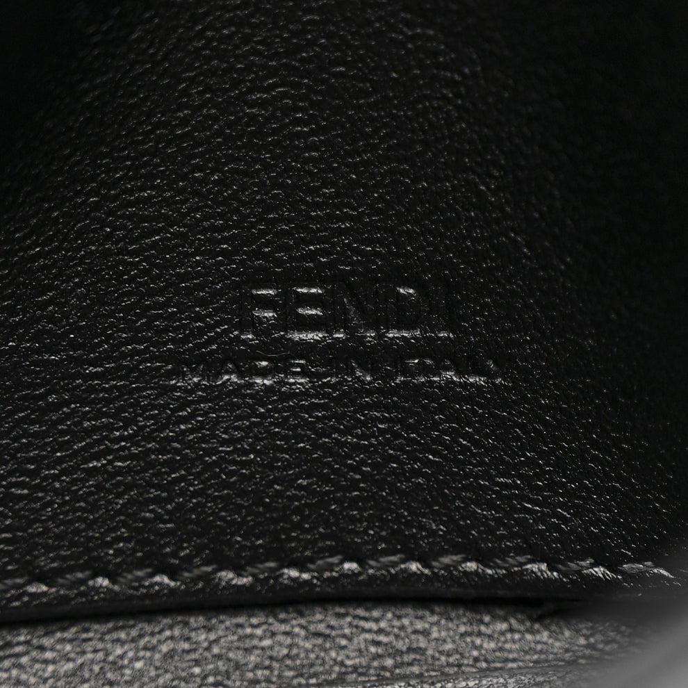 Fendi Sheared Sheepskin Vitello King FF Nano Baguette Charm Tobacco ...