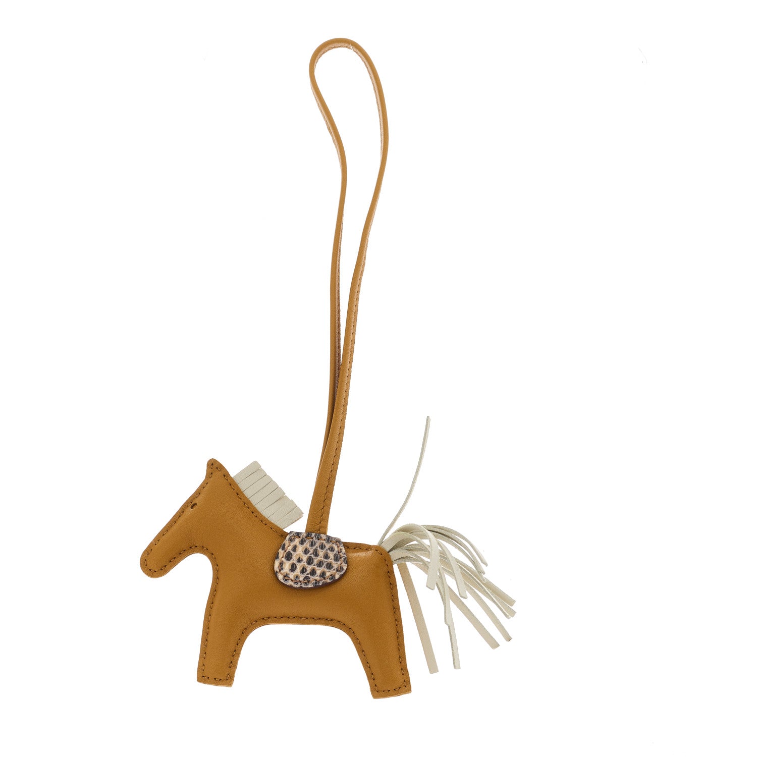 Hermes Milo Lambskin Lizard Touch Grigri Rodeo Horse Bag Charm PM ...