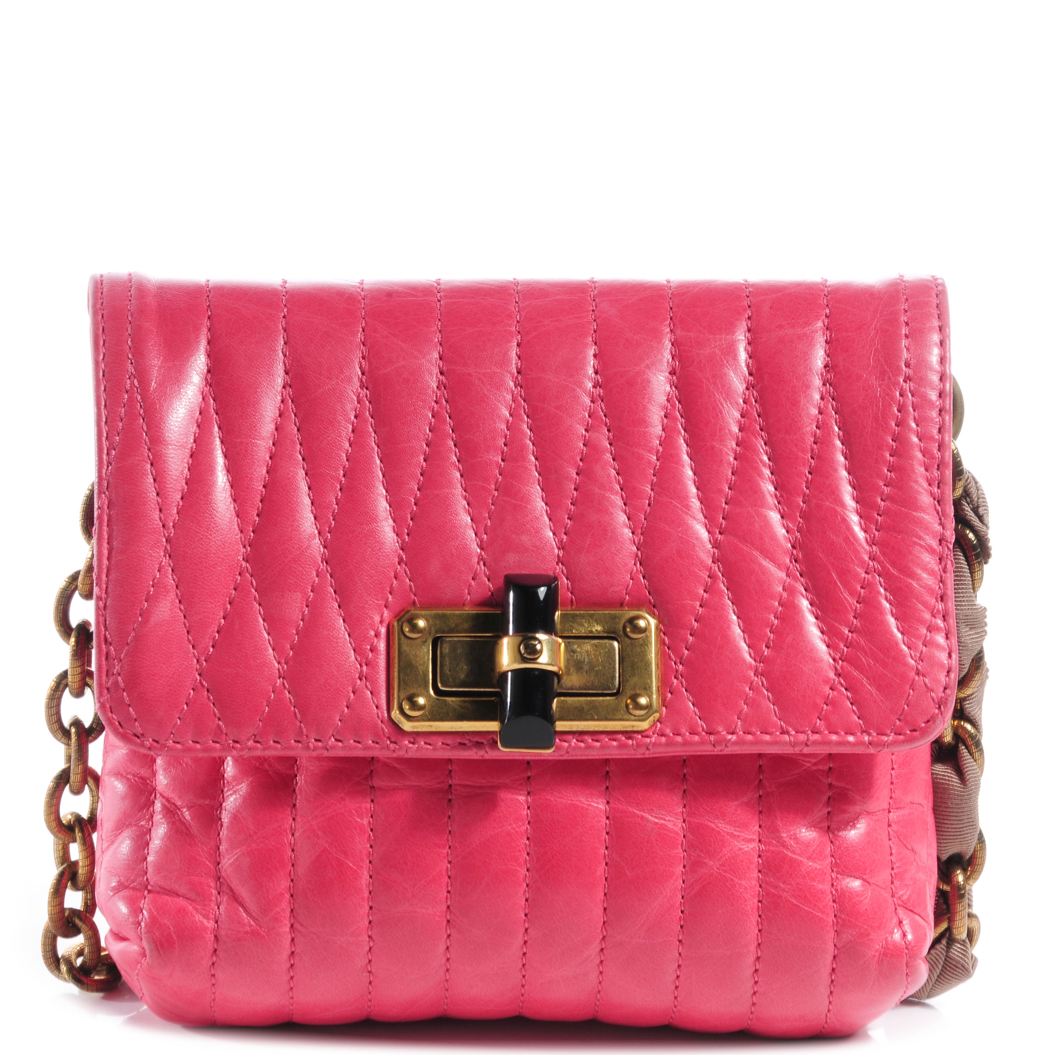 Lanvin Quilted Lambskin Happy Mini Pop Bag Rose 65195 – FASHIONPHILE