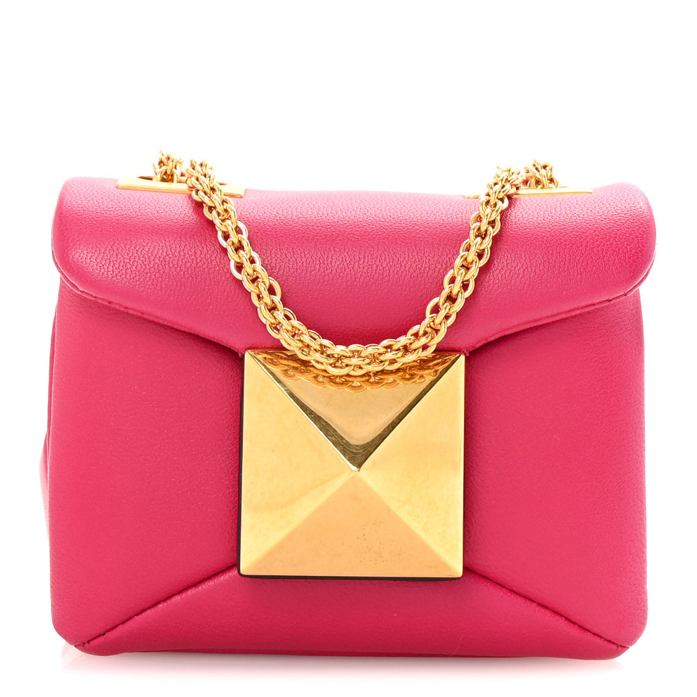 Valentino Garavani Nappa Micro One Stud Chain Bag Blossom 1765672 ...