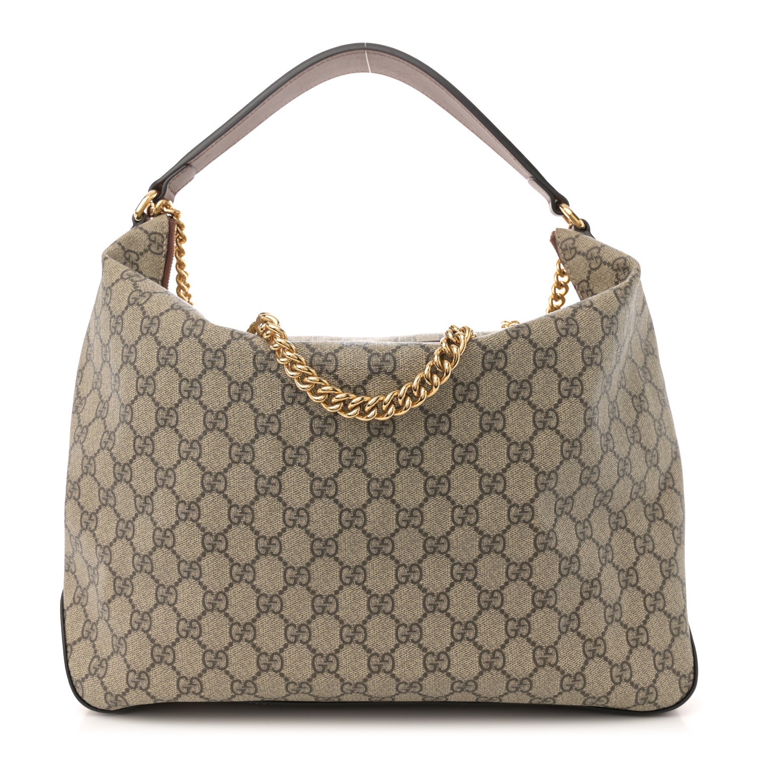 Gucci GG Supreme Monogram Large Linea A Hobo Light Brown 1657904 ...