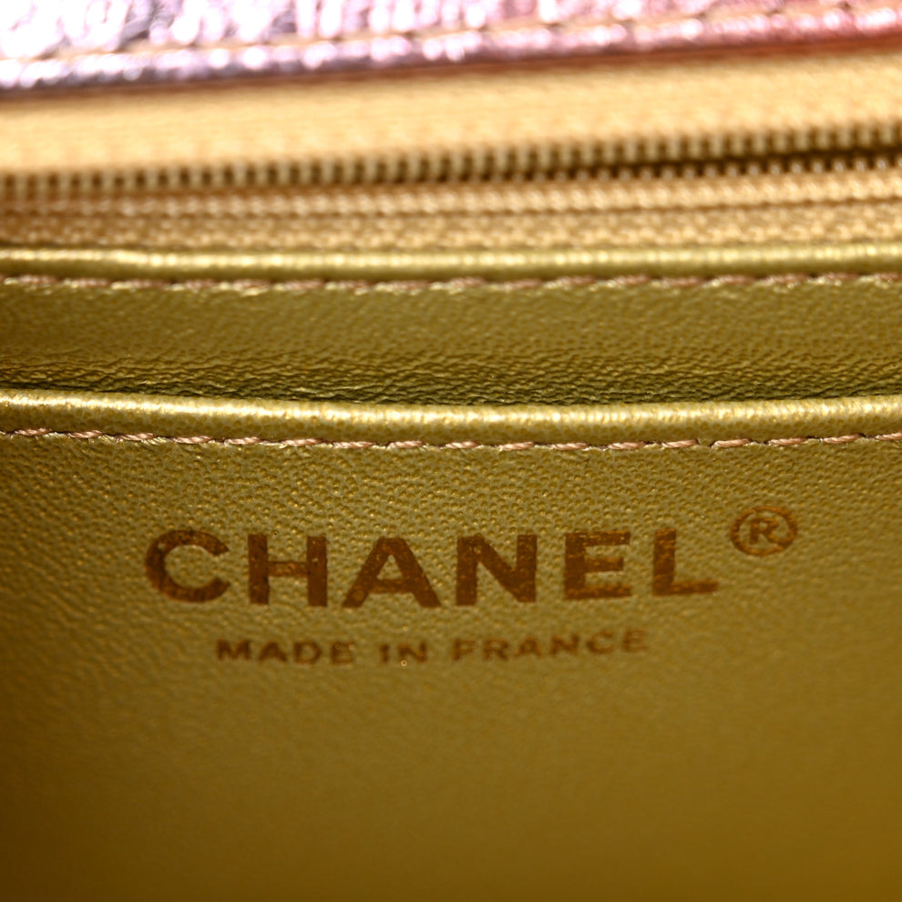 Chanel Metallic Goatskin Quilted Mini 2.55 Reissue Flap Multicolor ...