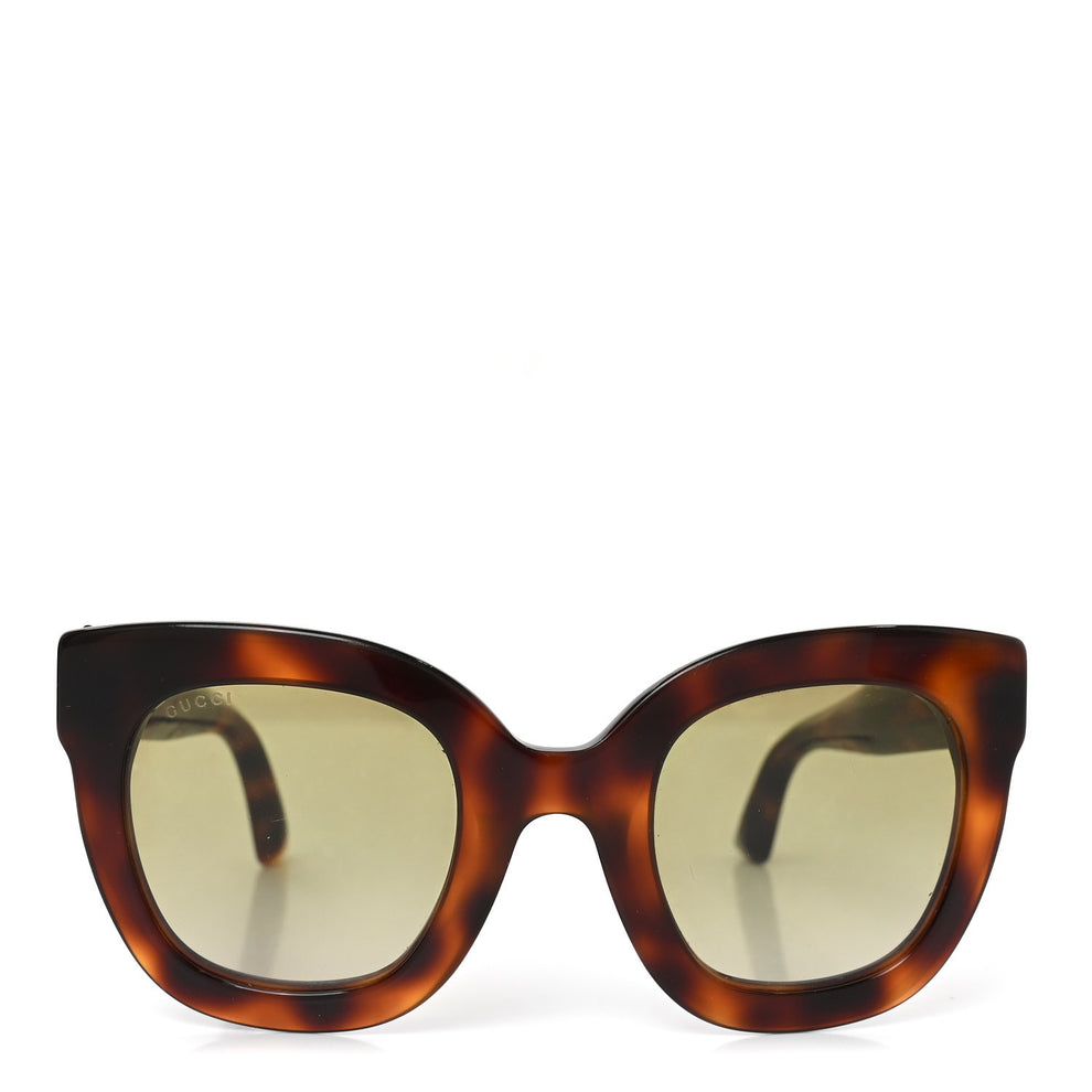 Gucci Round Frame Star Sunglasses GG0208S Tortoise 1890910 – FASHIONPHILE