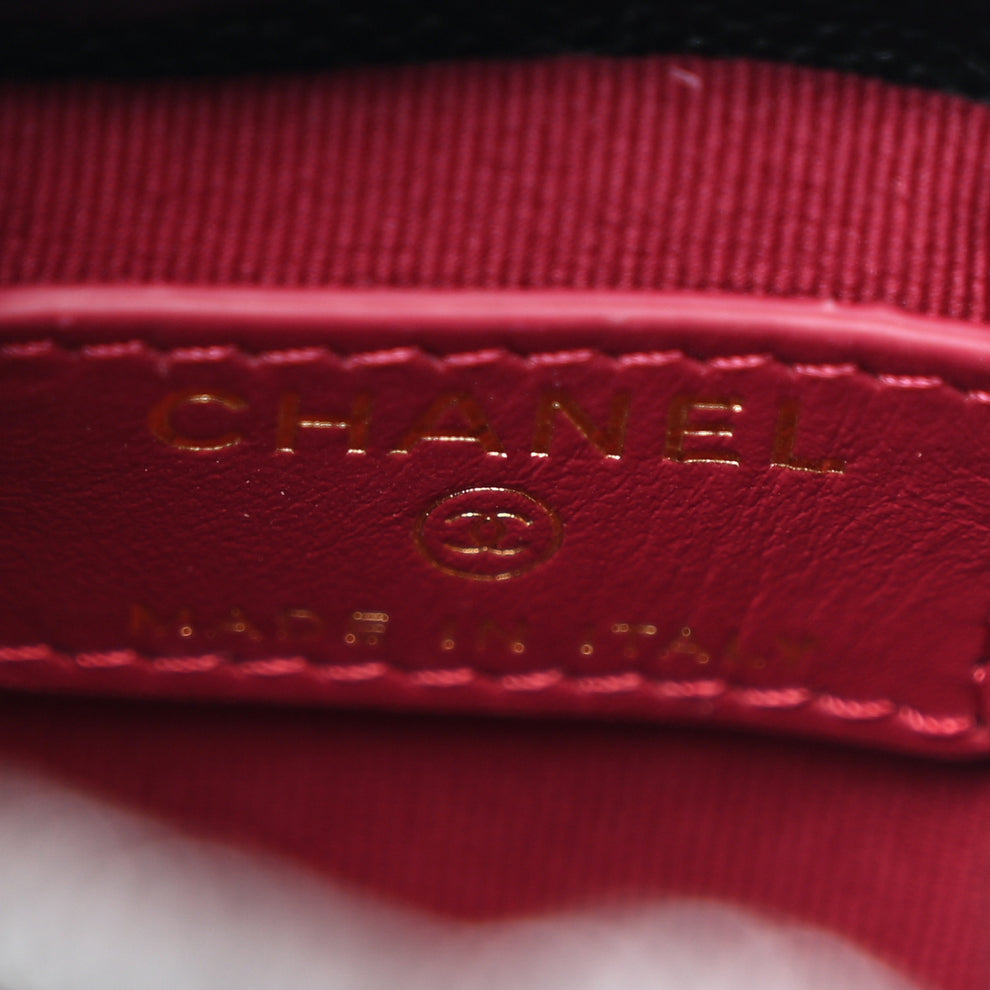 Chanel Caviar Quilted Twist Your Buttons Micro Bucket Bag Black 1797325 ...