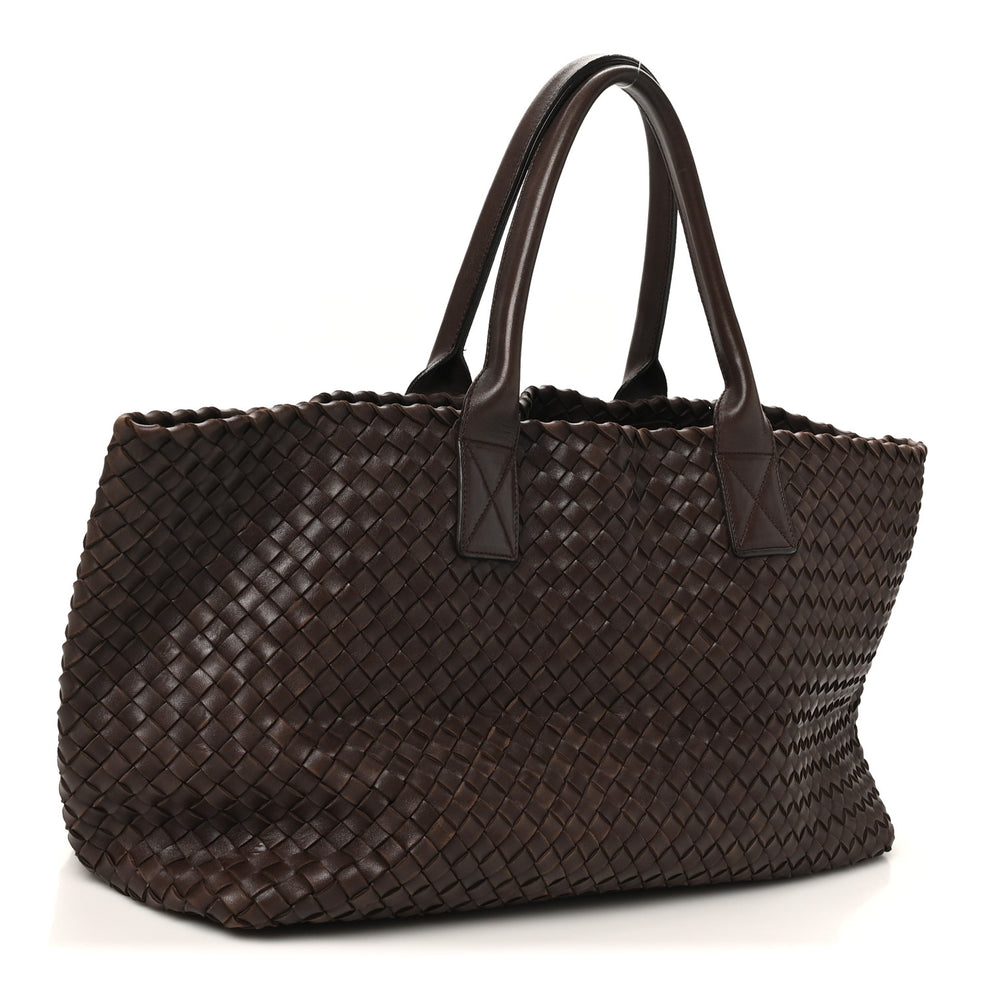Bottega Veneta Nappa Intrecciato Medium Cabat Ebano 1781757 – FASHIONPHILE