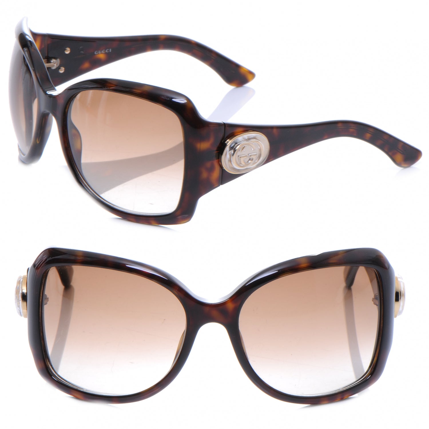 Gucci Tortoise Shell GG Sunglasses 2938S 47572 – FASHIONPHILE