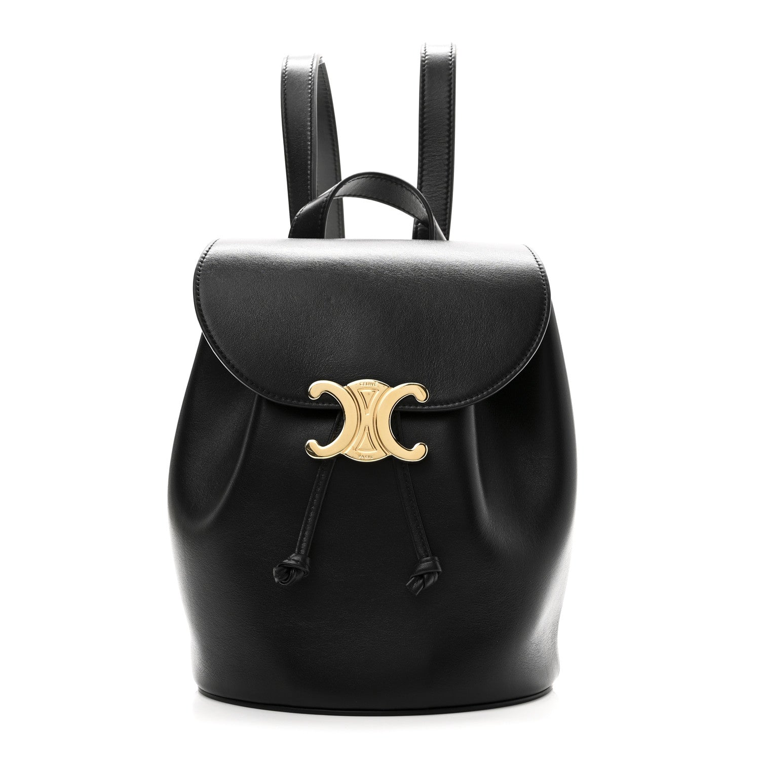 Celine Triomphe Calfskin Bonnie Backpack Black 1785769 – FASHIONPHILE