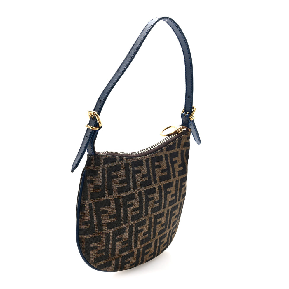 Fendi Zucca Small Oyster Tobacco Petrolio 1786325 – FASHIONPHILE