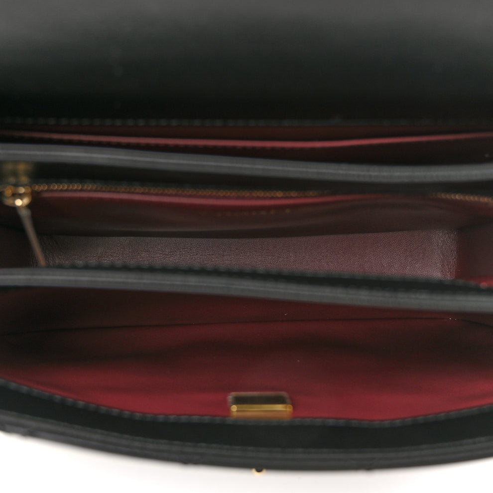 Chanel Lambskin Quilted Small Trendy CC Dual Handle Flap Bag Black ...