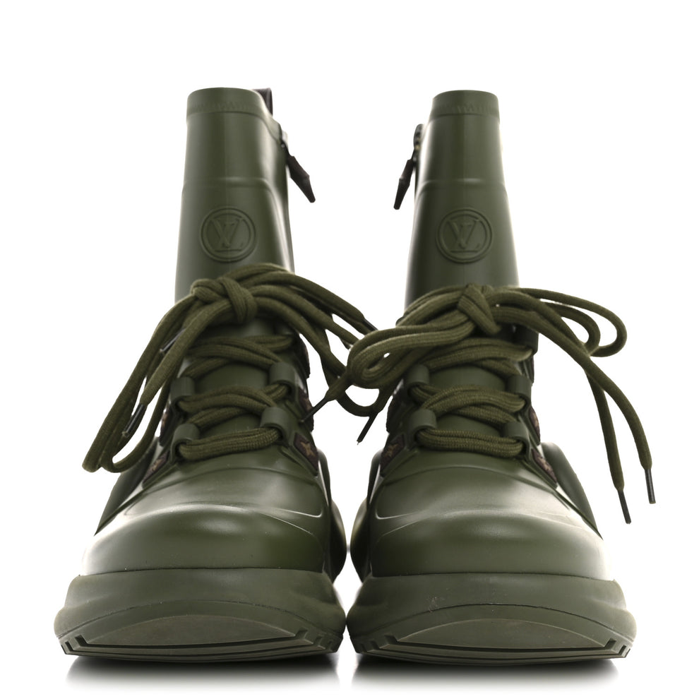 Louis Vuitton Mat Rubber Monogram LV Archlight Sneaker Boots 38 Kaki ...