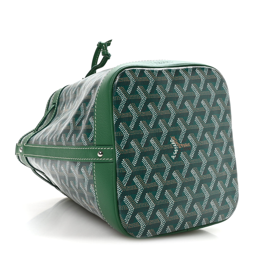 Goyard Goyardine Petit Flot Bucket Bag PM Green 1864842 – FASHIONPHILE