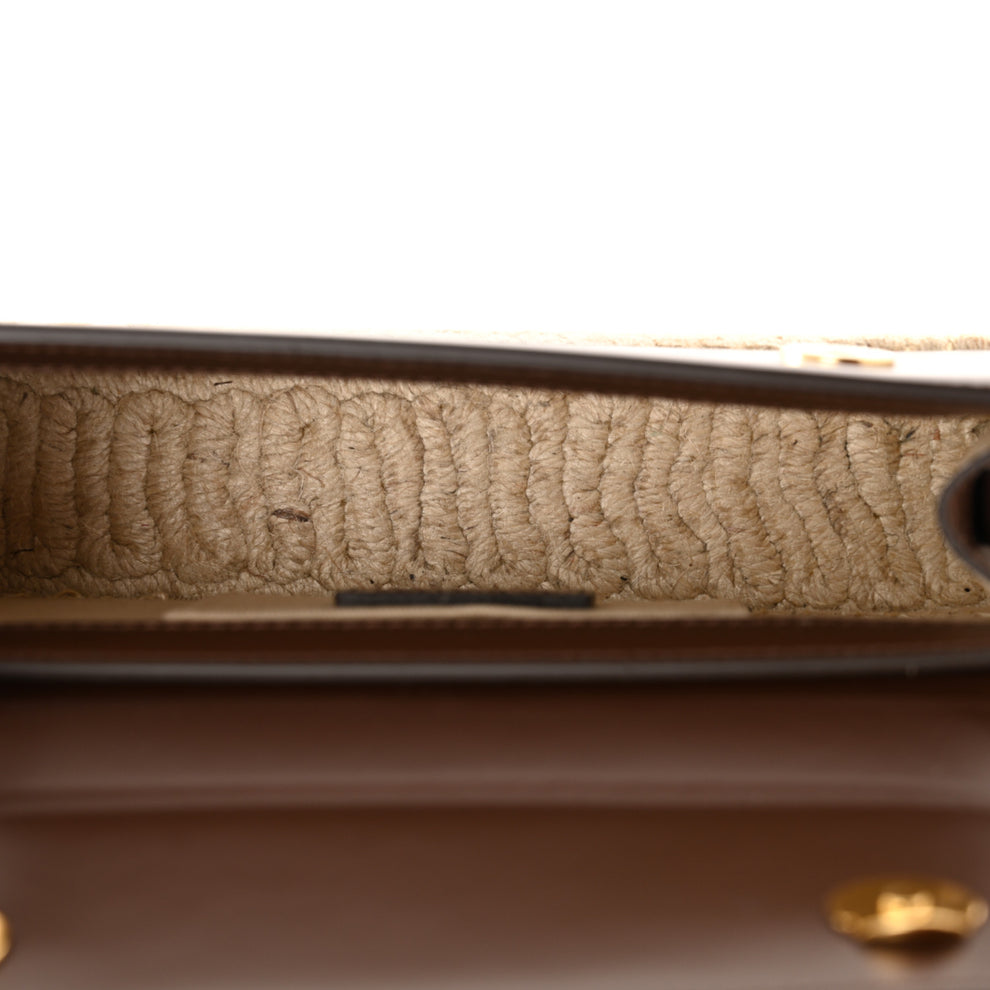 Jacquemus Calfskin Raffia Le Chiquito Long Cordao Brown 1738791 ...