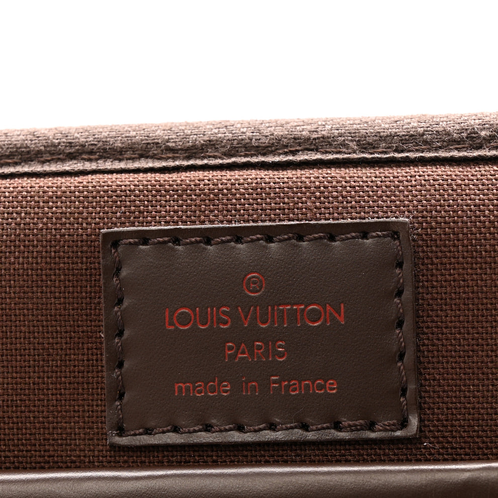 Louis Vuitton Damier Ebene Porte Ordinateur Sabana NM Computer Case ...