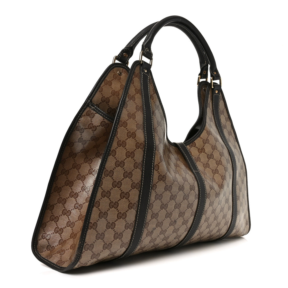 Gucci Crystal Monogram Dollar Calfskin Medium Joy Shoulder Bag Beige ...