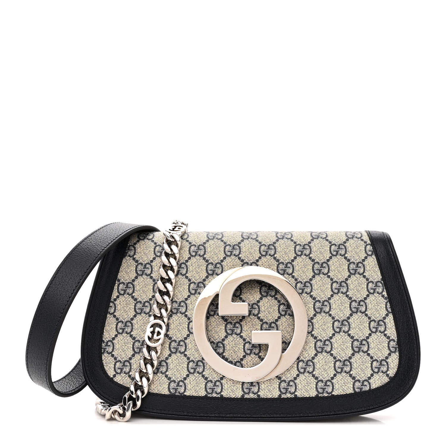 Gucci GG Supreme Monogram Textured Dollar Calfskin Blondie Chain ...
