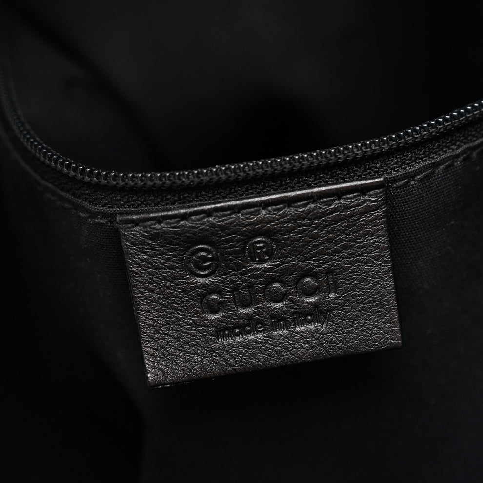 Gucci Horsebit Embossed Full Moon Tote Black 1801490 – FASHIONPHILE