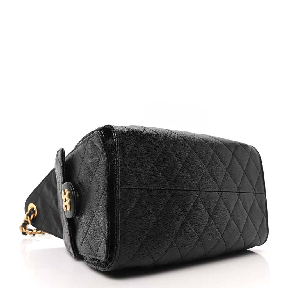Chanel Caviar Quilted Small Chanel 25 Handbag Black 1808670 – FASHIONPHILE
