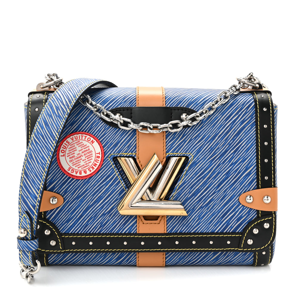 Louis Vuitton Epi Complice Trunks and Bags Twist Shoulder Bag MM Denim ...