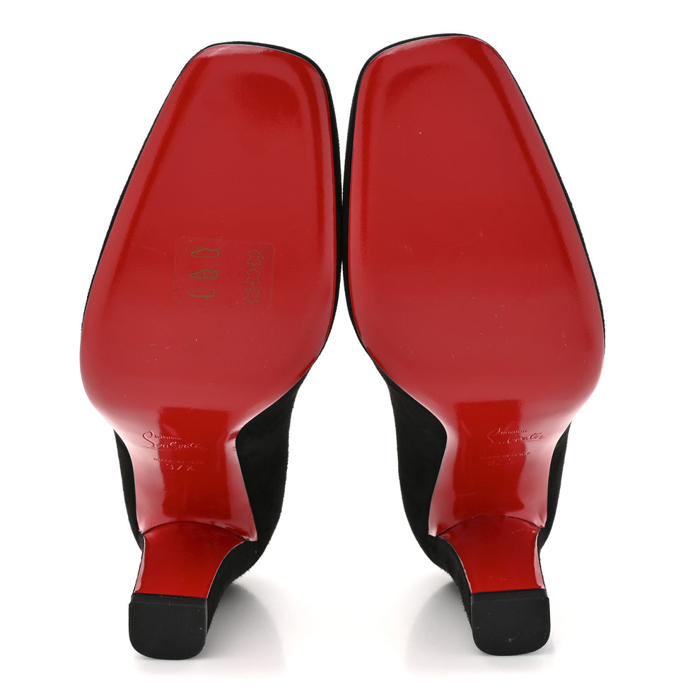 Christian Louboutin Veau Velours Viva 85 Pumps 37.5 Black 1858060 ...