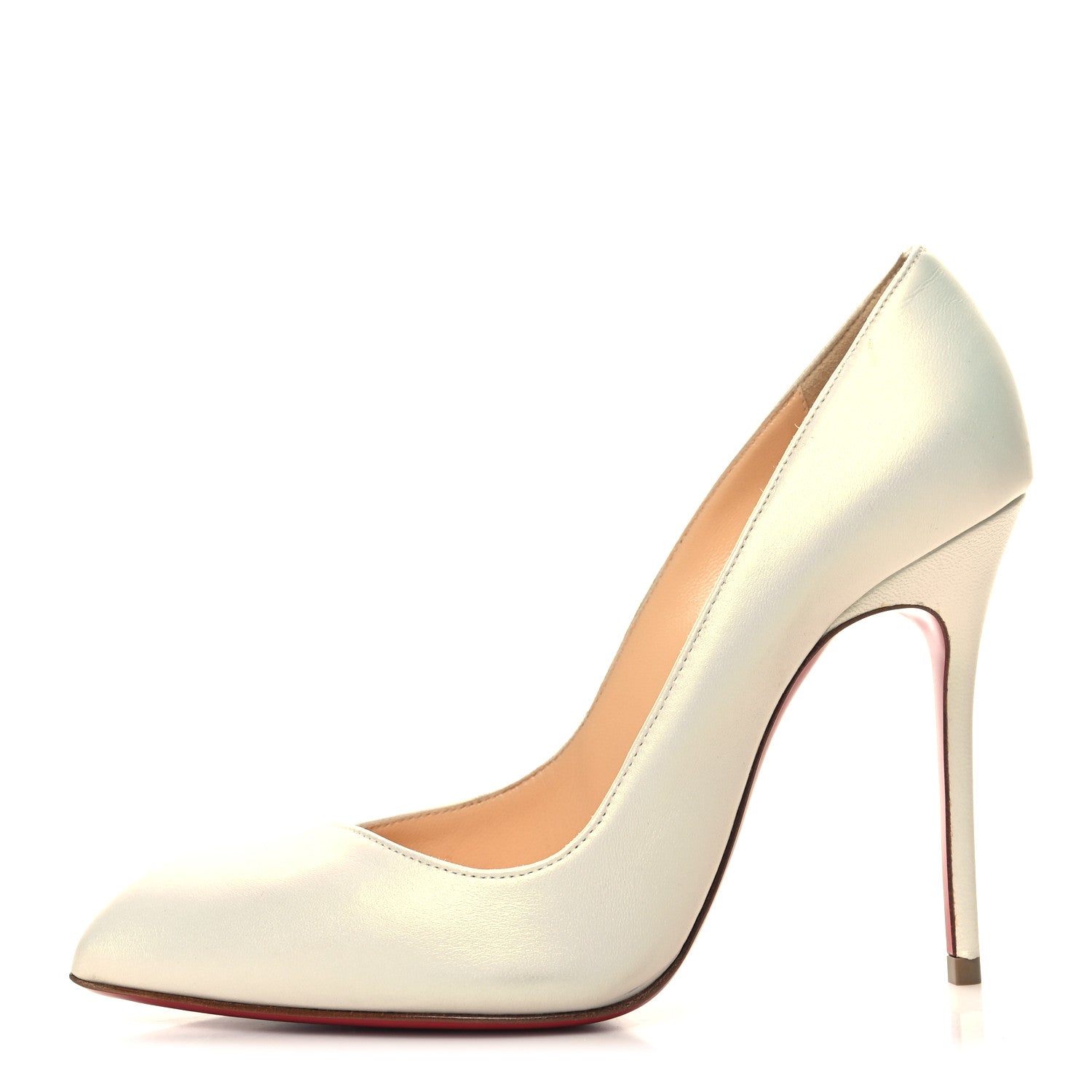 Christian Louboutin Nappa Corneille 100 Pumps 36 Snow 1458145 ...