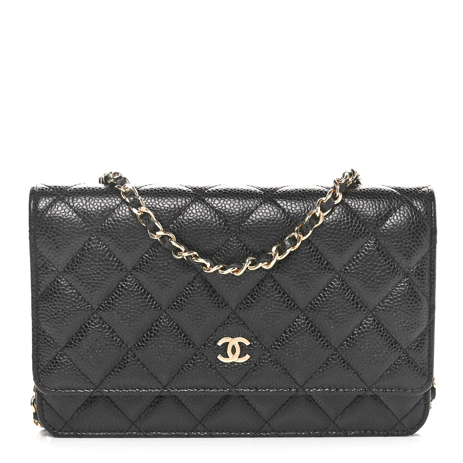 Chanel Caviar Quilted Wallet on Chain WOC Black 1603662 – FASHIONPHILE