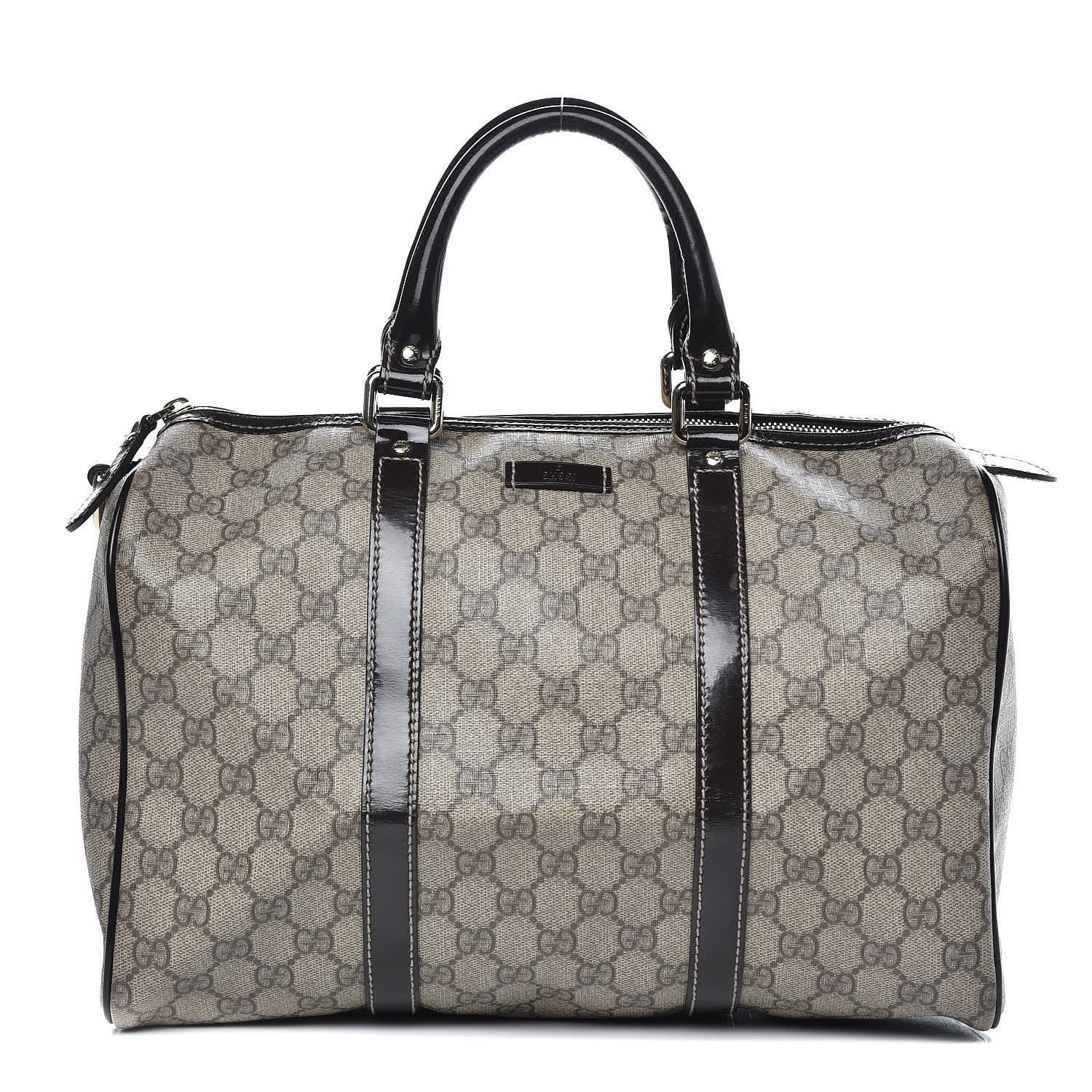Gucci GG Plus Monogram Large Joy Boston Dark Brown 360700 – FASHIONPHILE