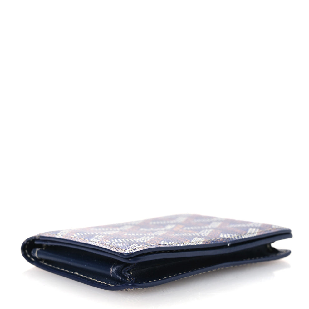 Goyard Goyardine Business Card Holder Navy 1784515 – FASHIONPHILE