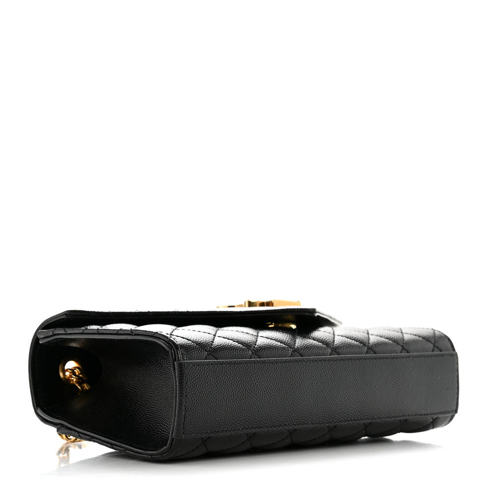 Saint Laurent Grain De Poudre Textured Mixed Matelasse Triquilt Small ...